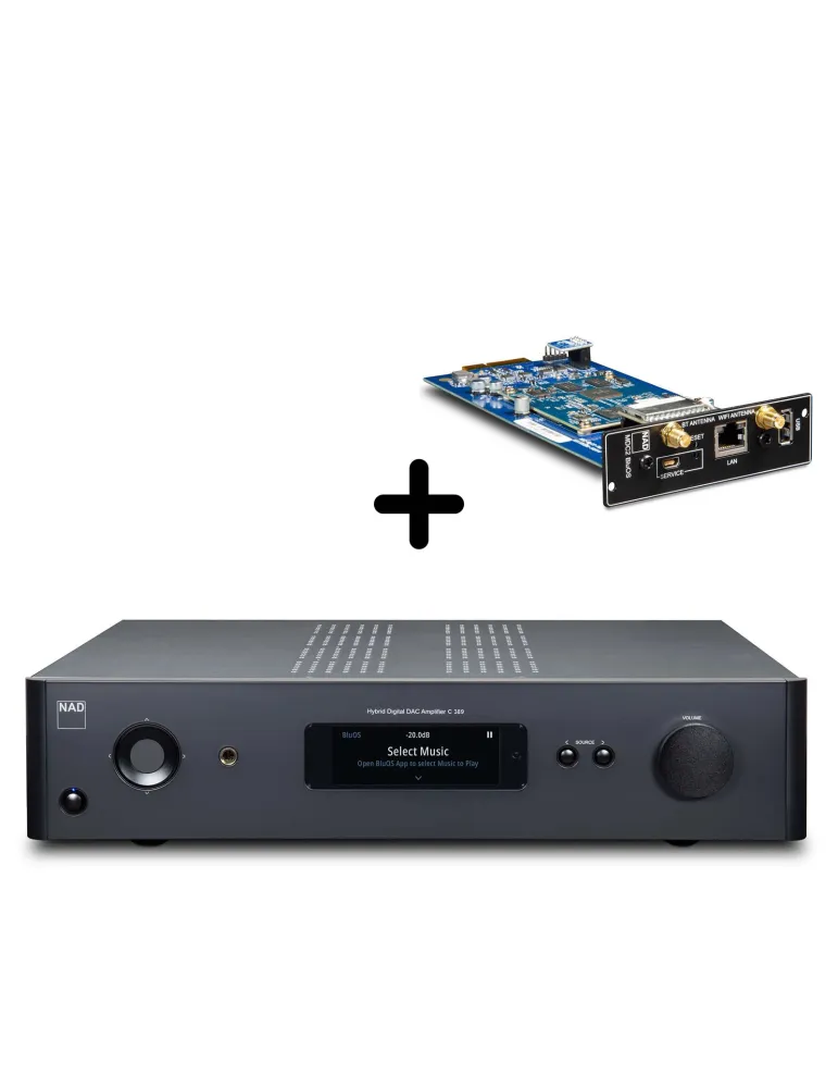 NAD C389 + BluOS streaming module
